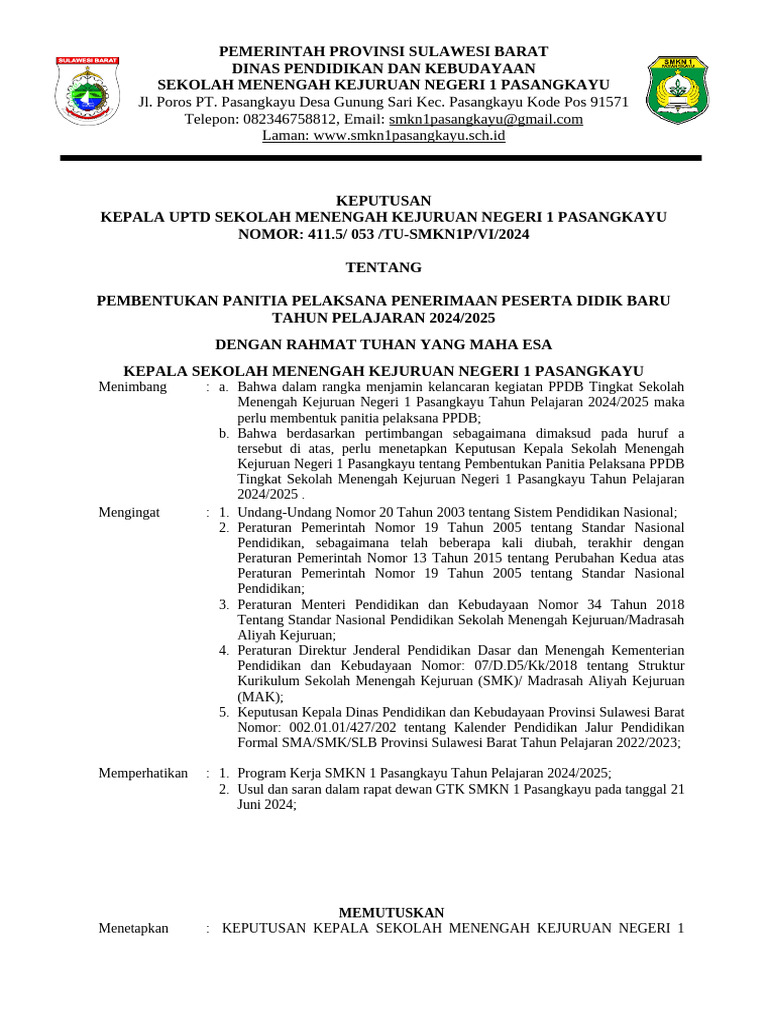 SK PPDB 2022-2023-1 | PDF