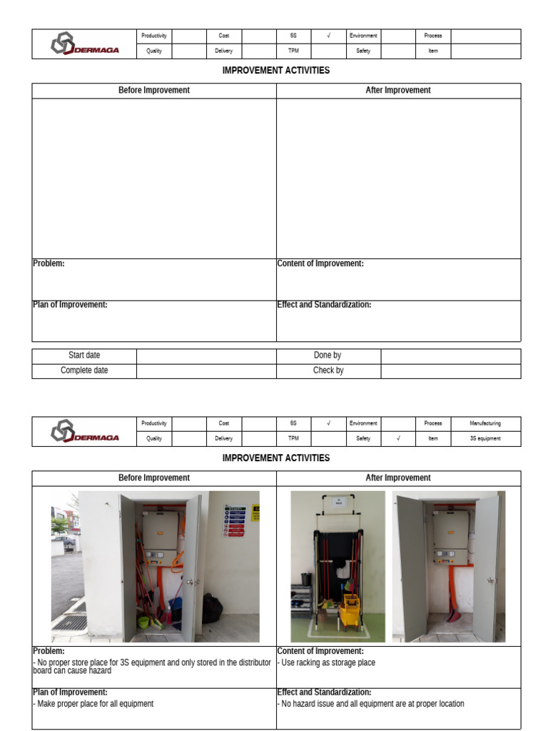 Kaizen Activities | PDF