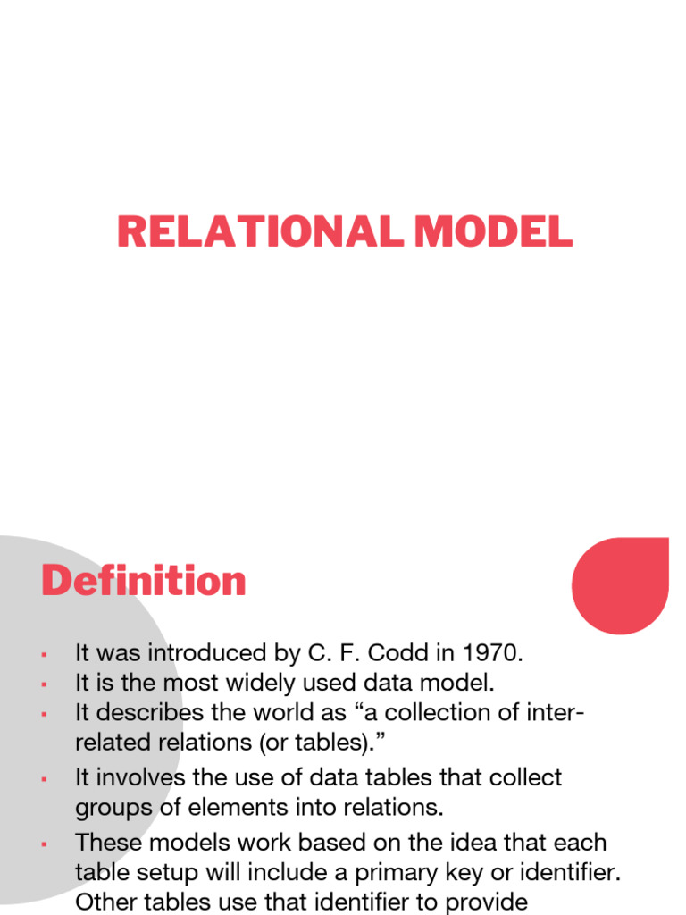 Relational Model | PDF