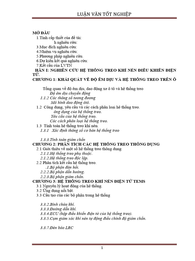 (123doc) Nghien Cuu He Thong Treo Khi Nen Dieu Khien Dien Tu Tems | PDF
