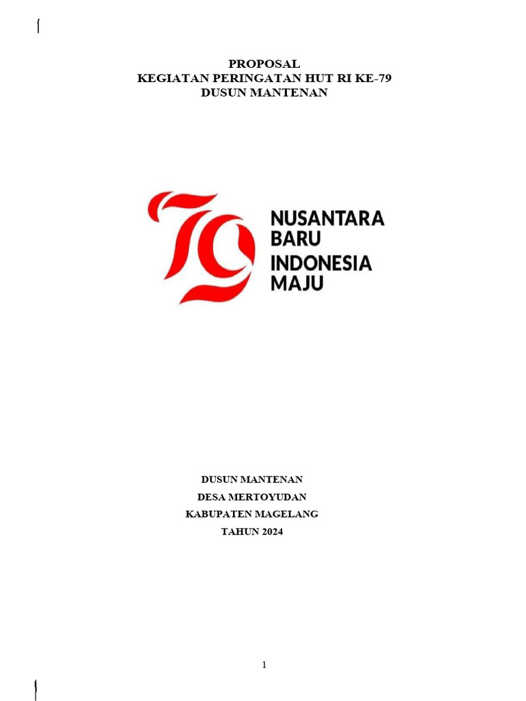 Proposal HUT RI 2024 | PDF