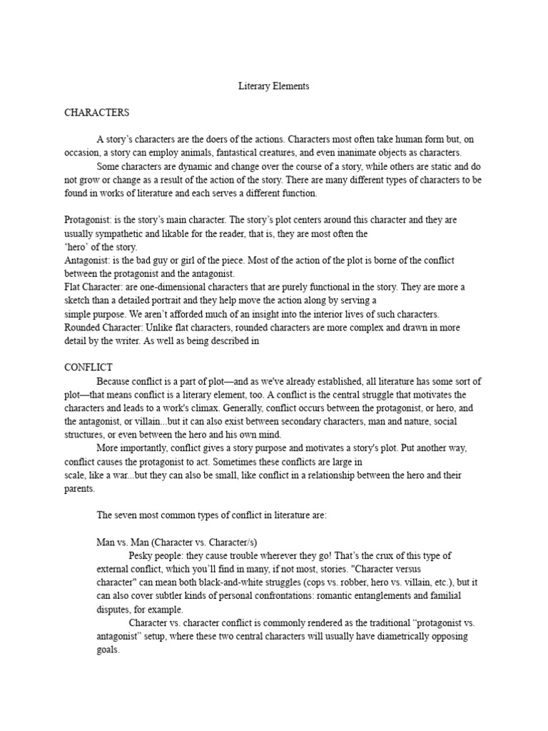 Lesson - Literary Elements and Devices | PDF