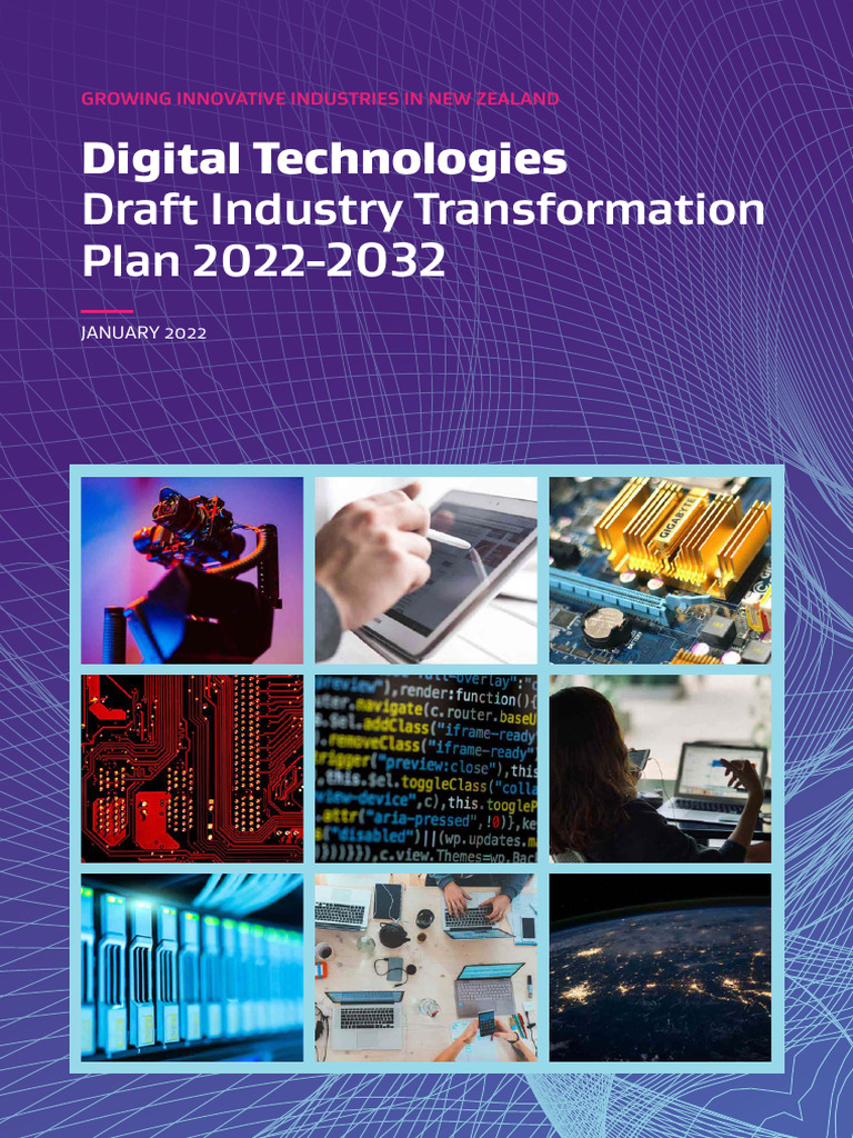 Draft Digital Technologies Industry Transformation Plan 2022 2032 | PDF