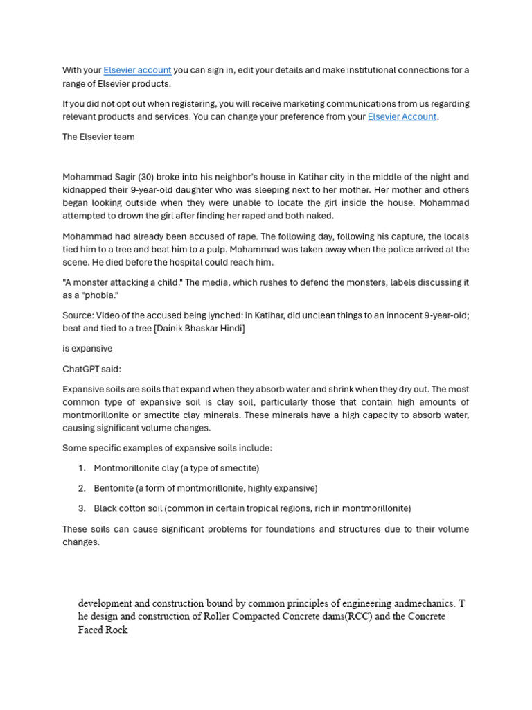 Elsevier Account | PDF