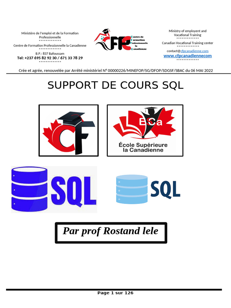 Cours SQL-PDO | PDF