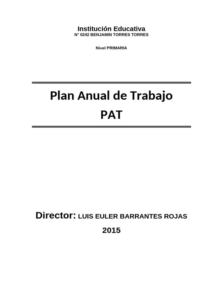 Pat - Formato 2015 Prada Primaria | PDF
