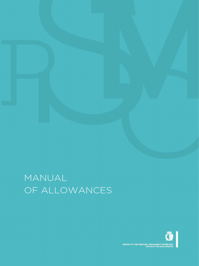 Manual of Allowances | PDF