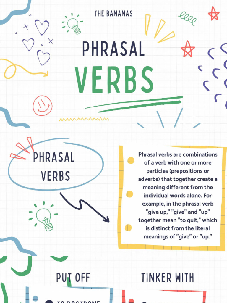 Phrasal Verbs (Bananas) | PDF