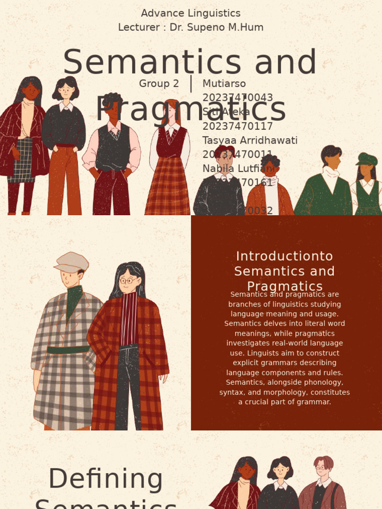 Semantics and Pragmatics - Group 2 Final | PDF