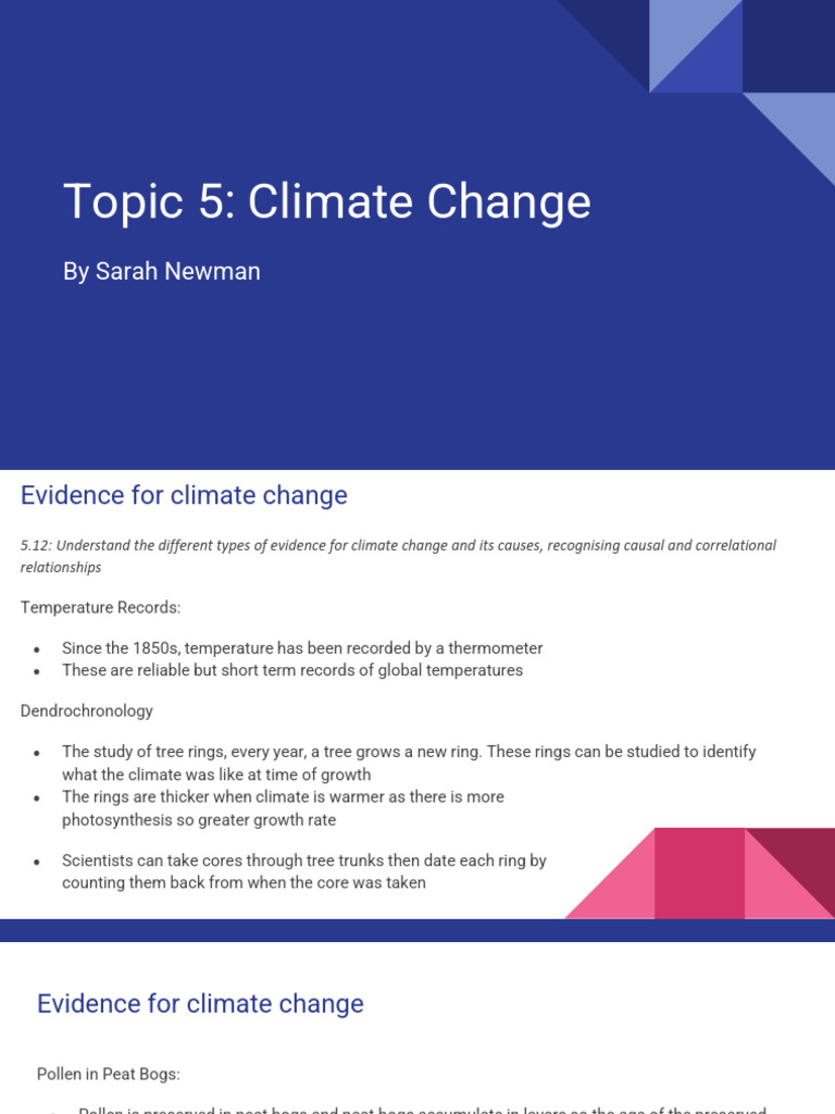 Topic 5 Climate Change | PDF