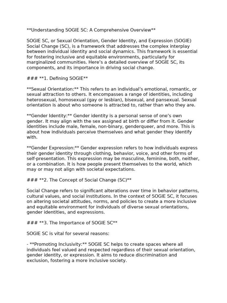 Understanding SOGIE SC - CHATGPT | PDF