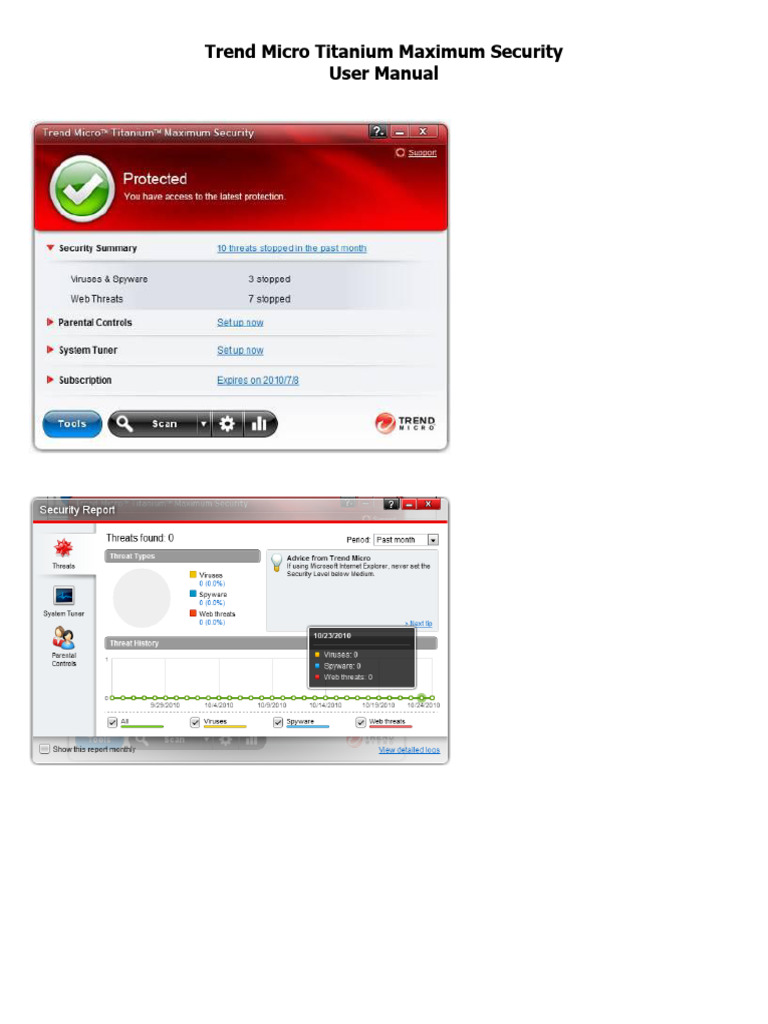 TrendMaxSecurity UserManual1 | PDF