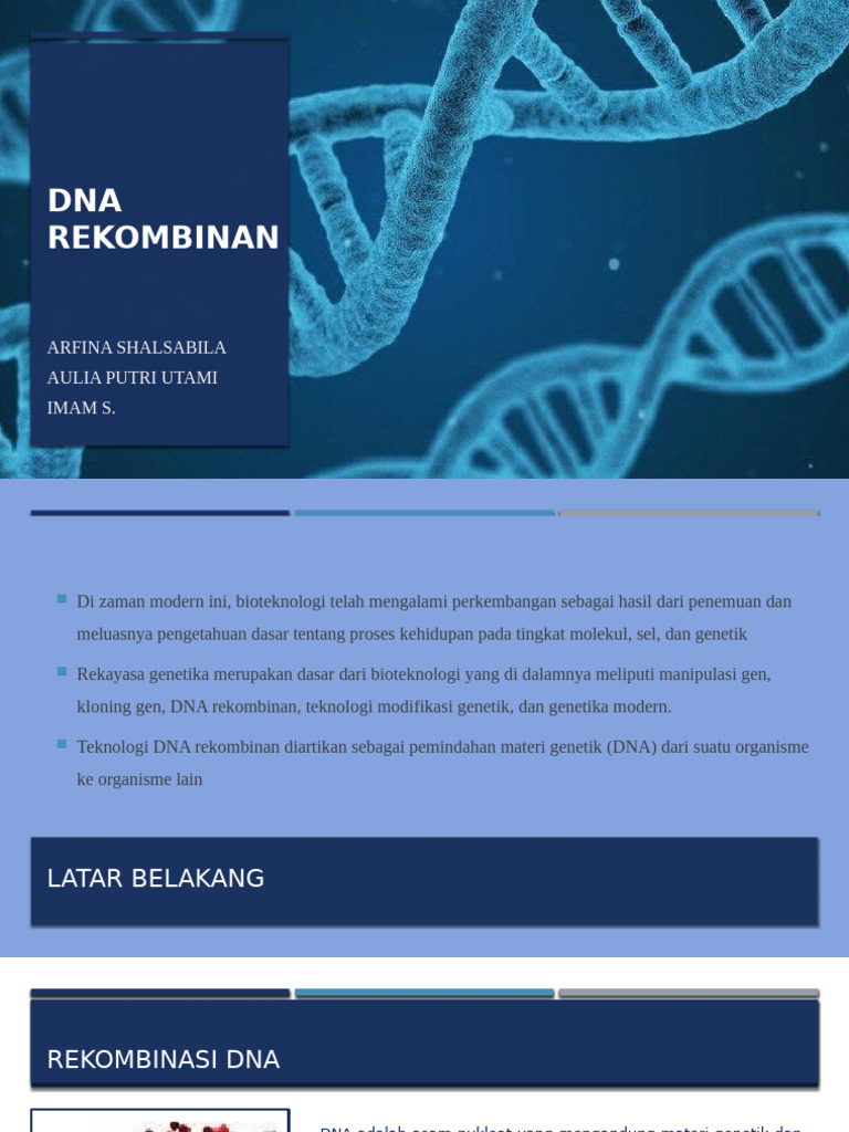 Dna Rekombinan | PDF | Bacilo | Salud y bienestar