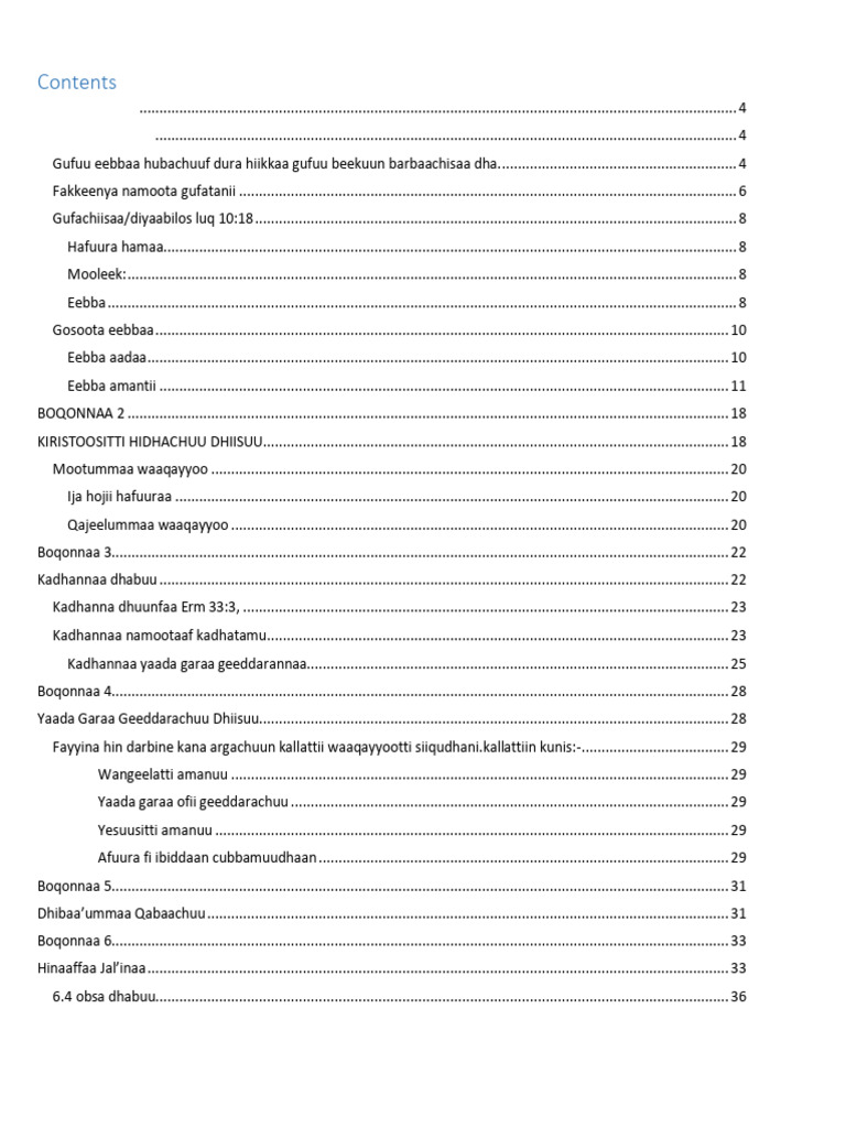 Gufuu Eebbaa | PDF
