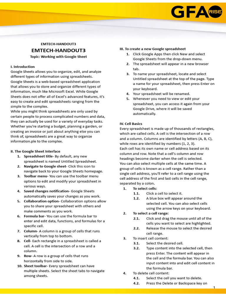 Emtech Handout3 | PDF