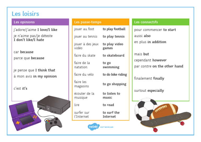 Cover Lesson Free Time Word Mat | PDF