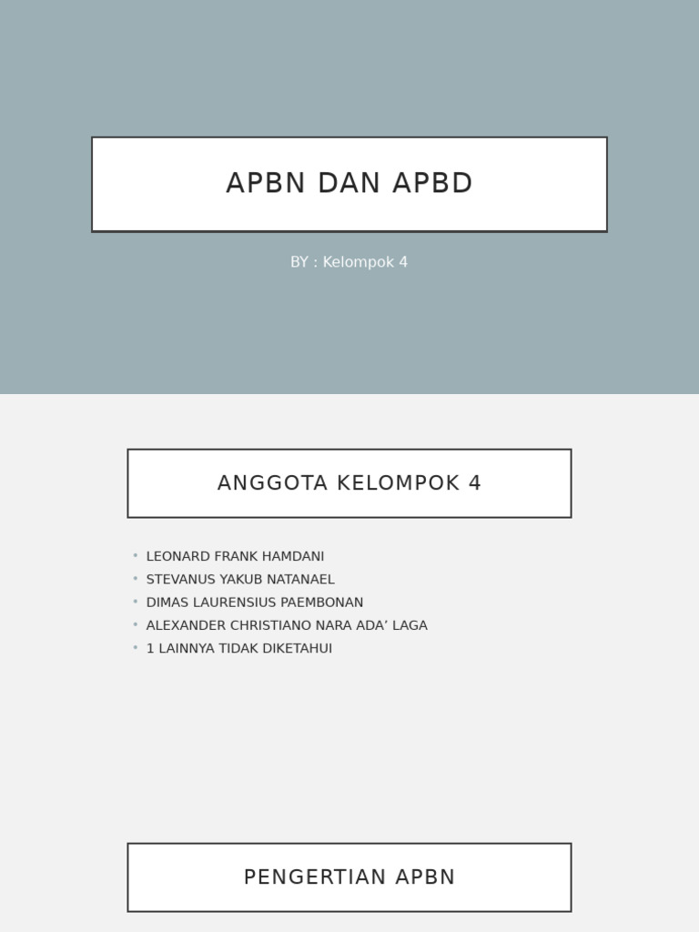 Apbn Dan Apbd | PDF