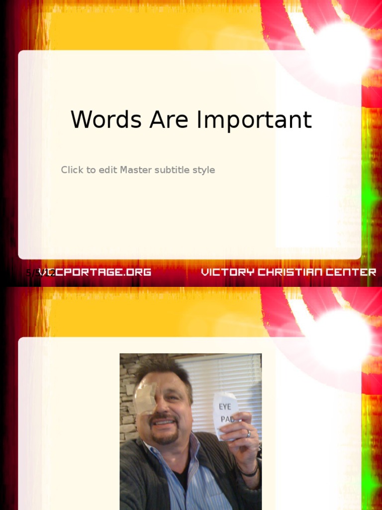 Words Are Important | PDF