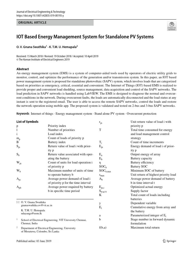 IOT Based Energy Management System For S | PDF | Internet Of Things ...