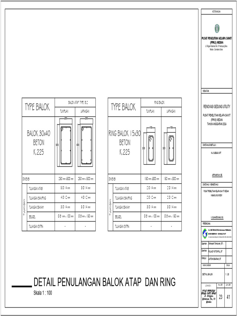 24.detail Balok | PDF