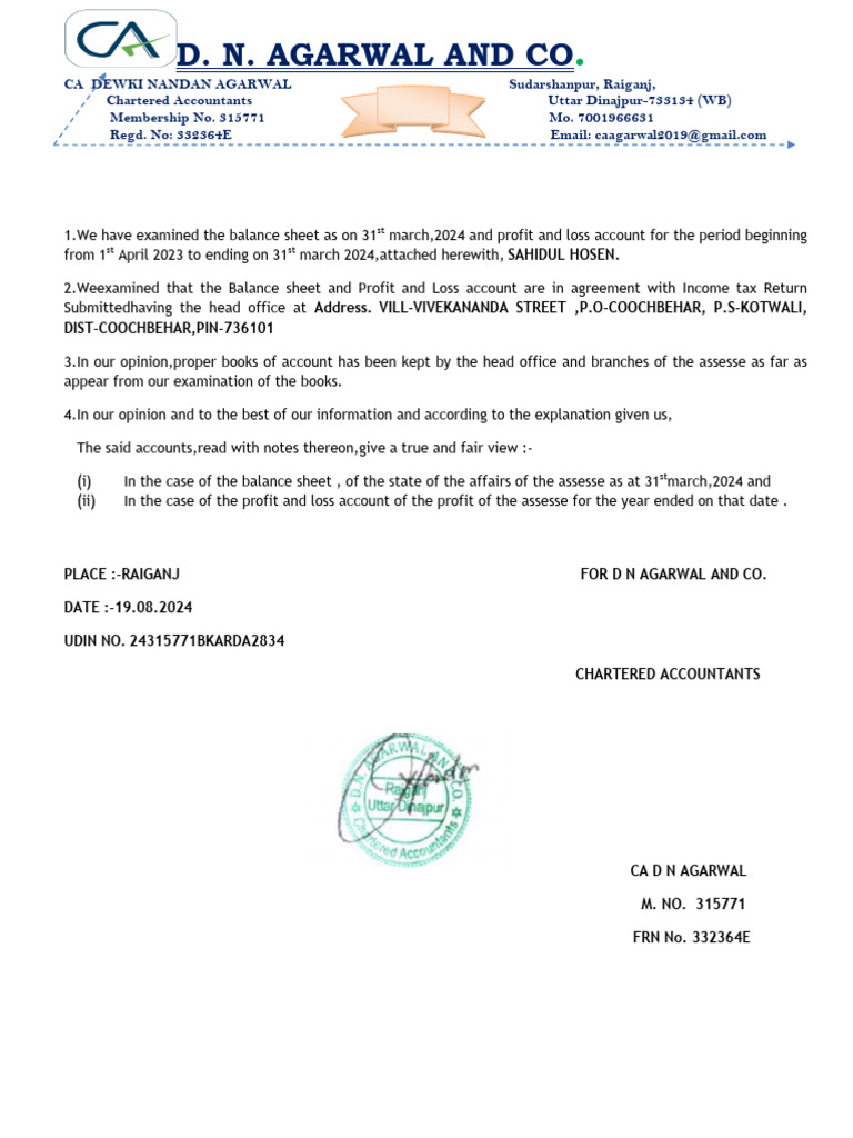 Audit Certify-1 | PDF