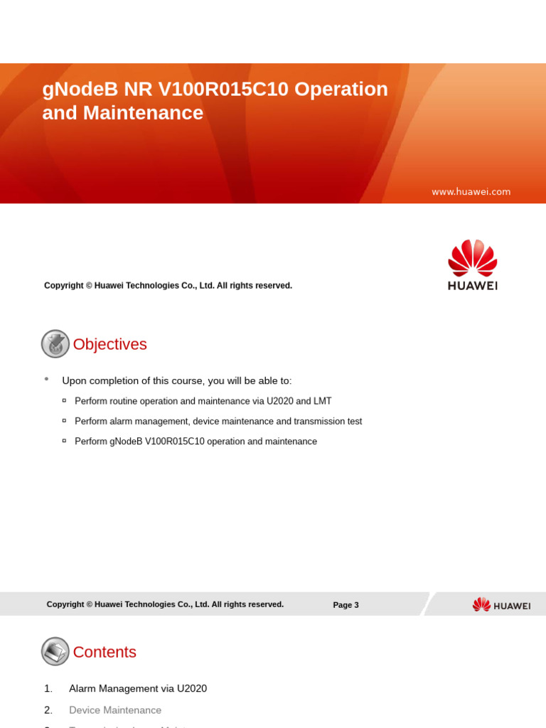 gNodeB NR V100R015C10 Operation and Maintenance | PDF | Internet ...