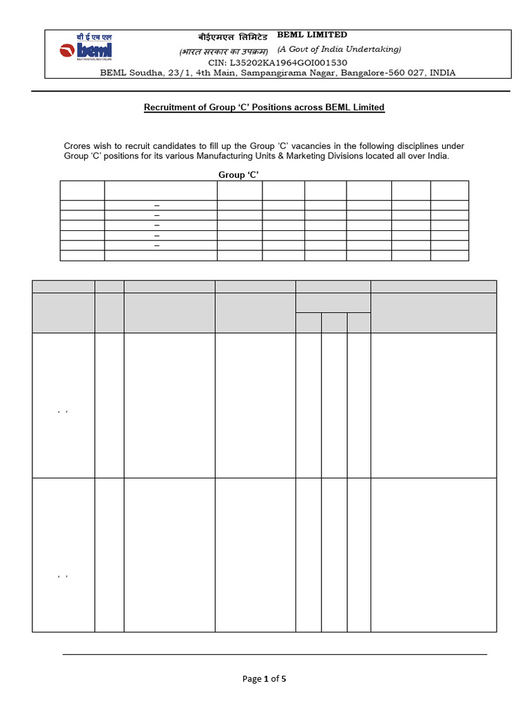 A Govt of India Undertaking | PDF