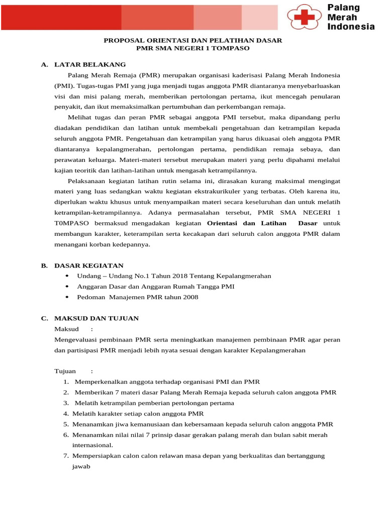 Proposal Sma N 1 Tompaso 2024 | PDF