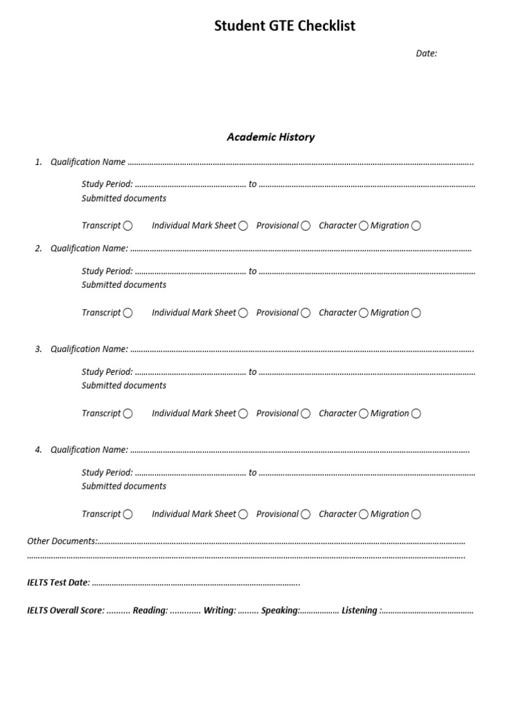 Checklist Output | PDF