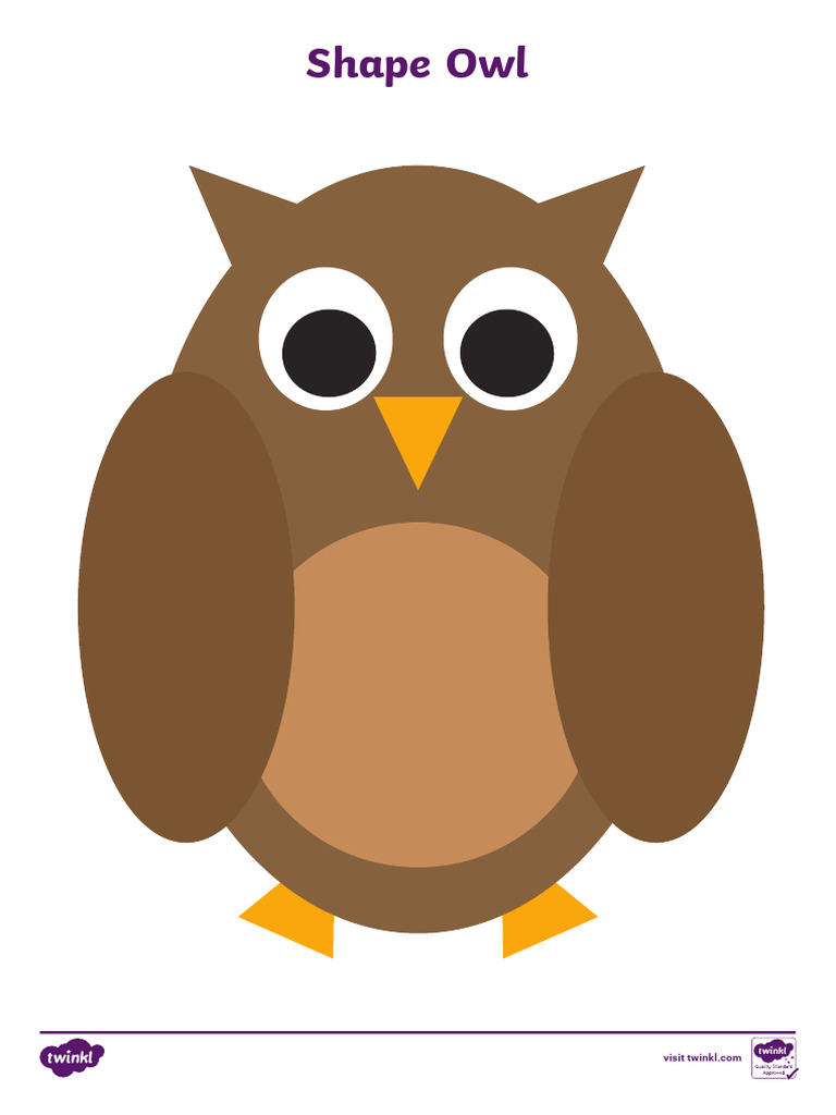 Shape Owl Cutting Skills Activity | PDF