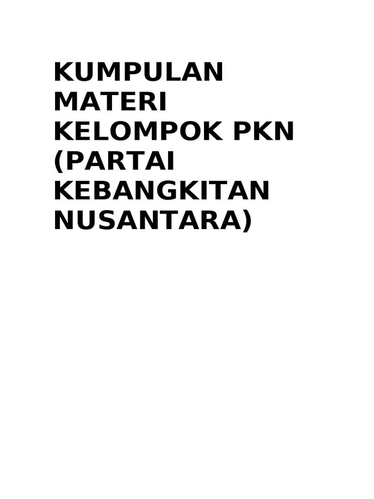 Materi Pkn Pdf