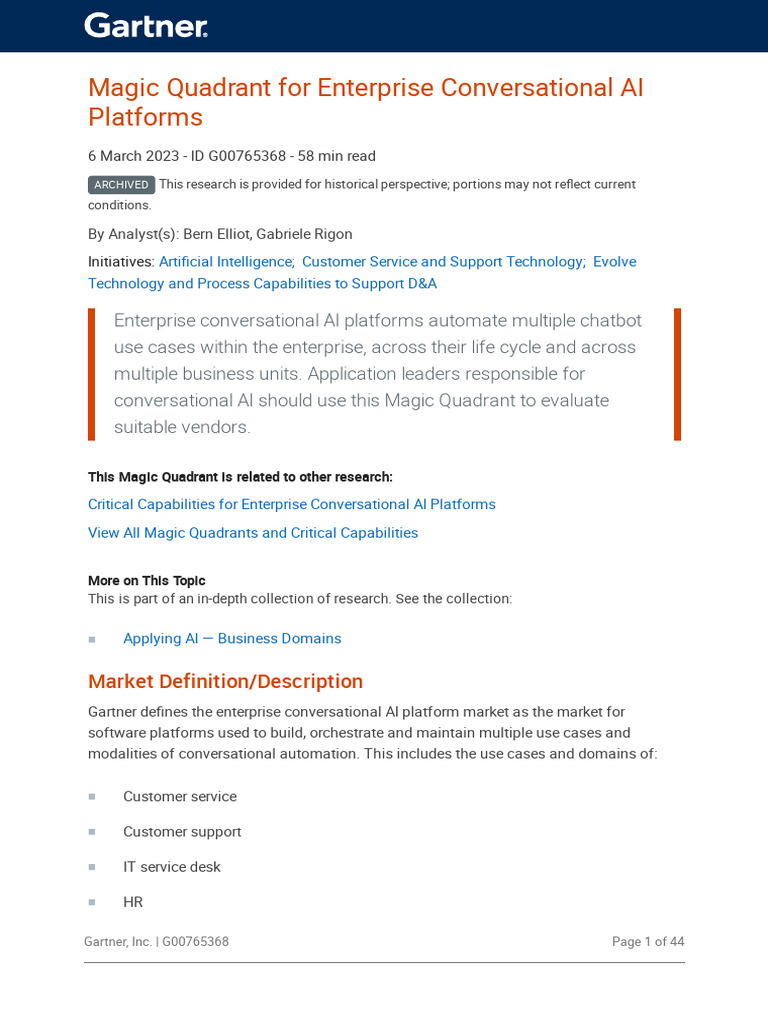 Magic Quadrant For E 765368 NDX | PDF | Amazon Web Services | Cloud Computing