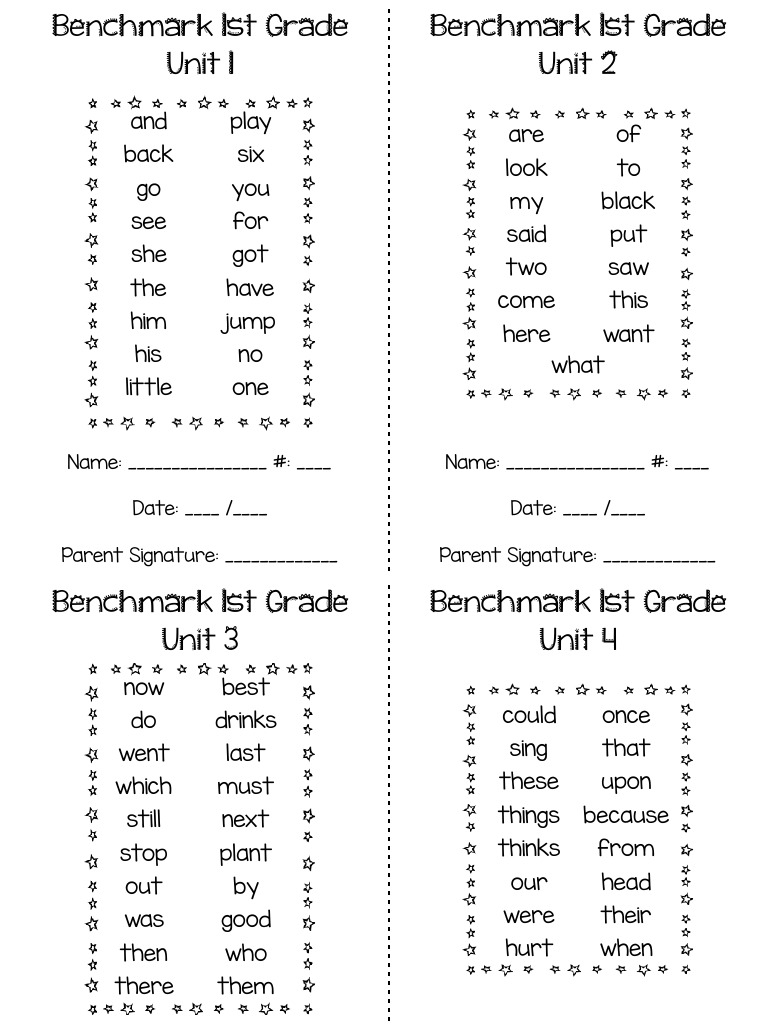 1st Grade HFW Units PDF | PDF
