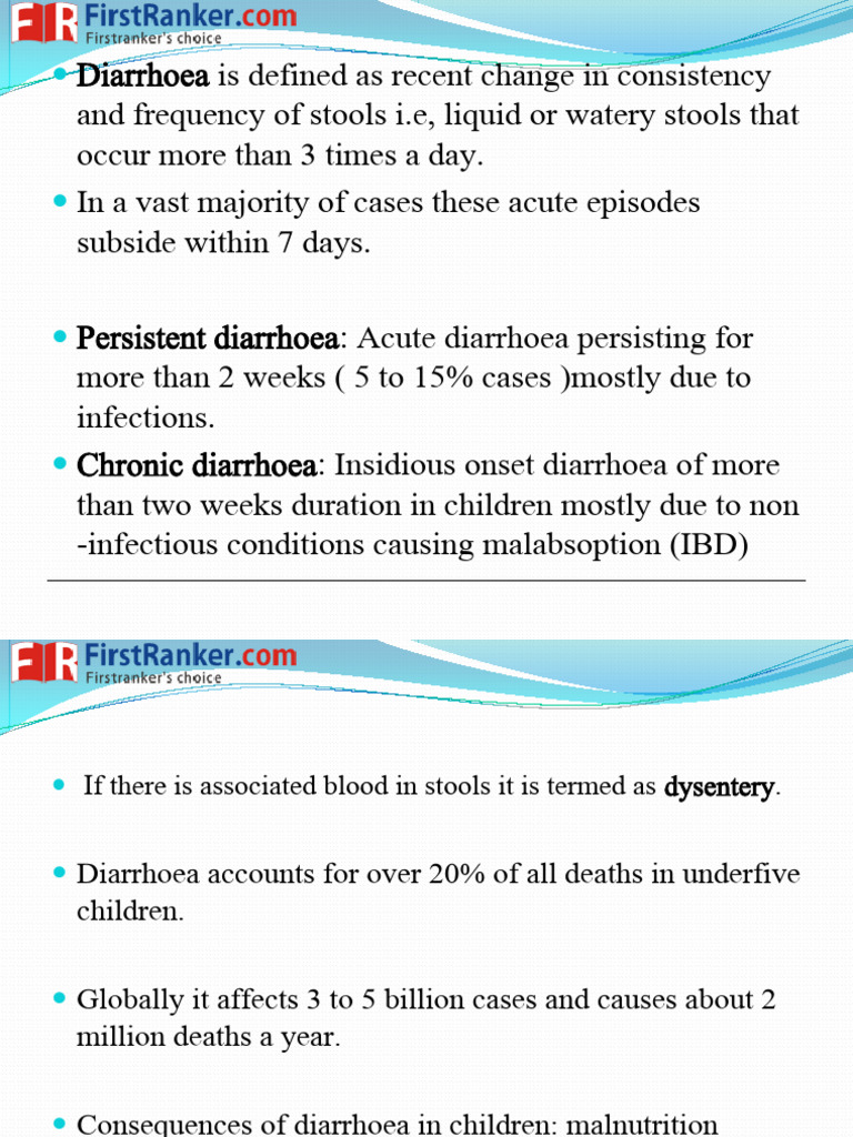 Diarrhea | PDF
