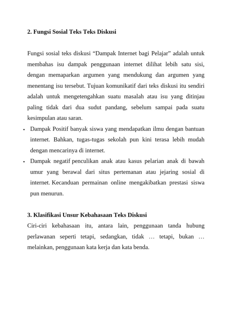 Identifikasi Teks Diskusi | PDF