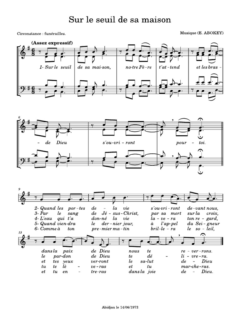 Sur Le Seuil de Sa Maison 093945 | PDF