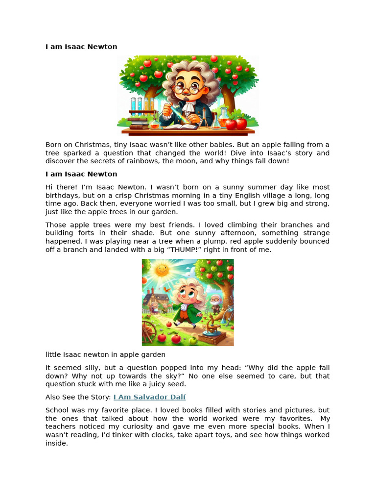 I Am Isaac Newton | PDF