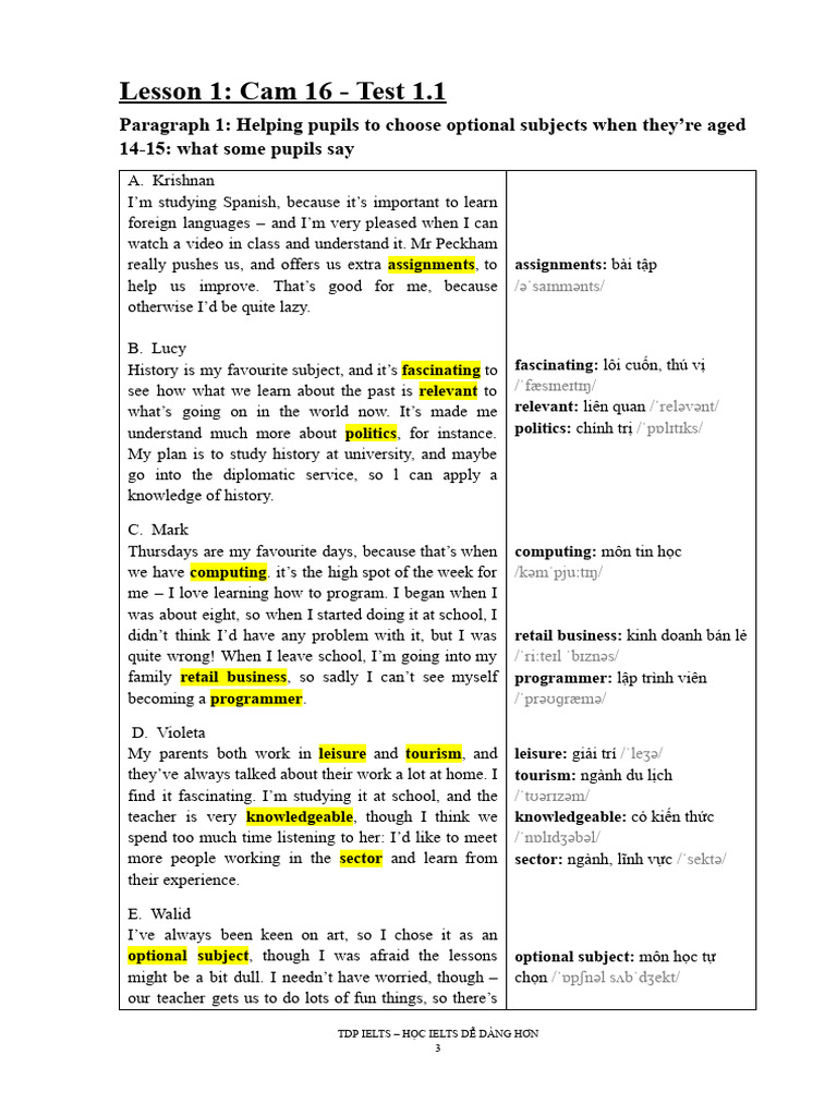 Me 01 Foundation Reading (Lesson 1-4) | PDF