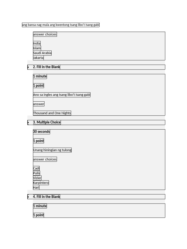 Ang Bansa Nag Mula Ang Kwentong Isang Libo | PDF