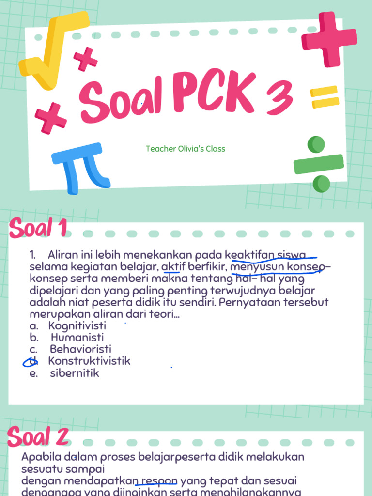 PCK 3 - Teori Belajar | PDF