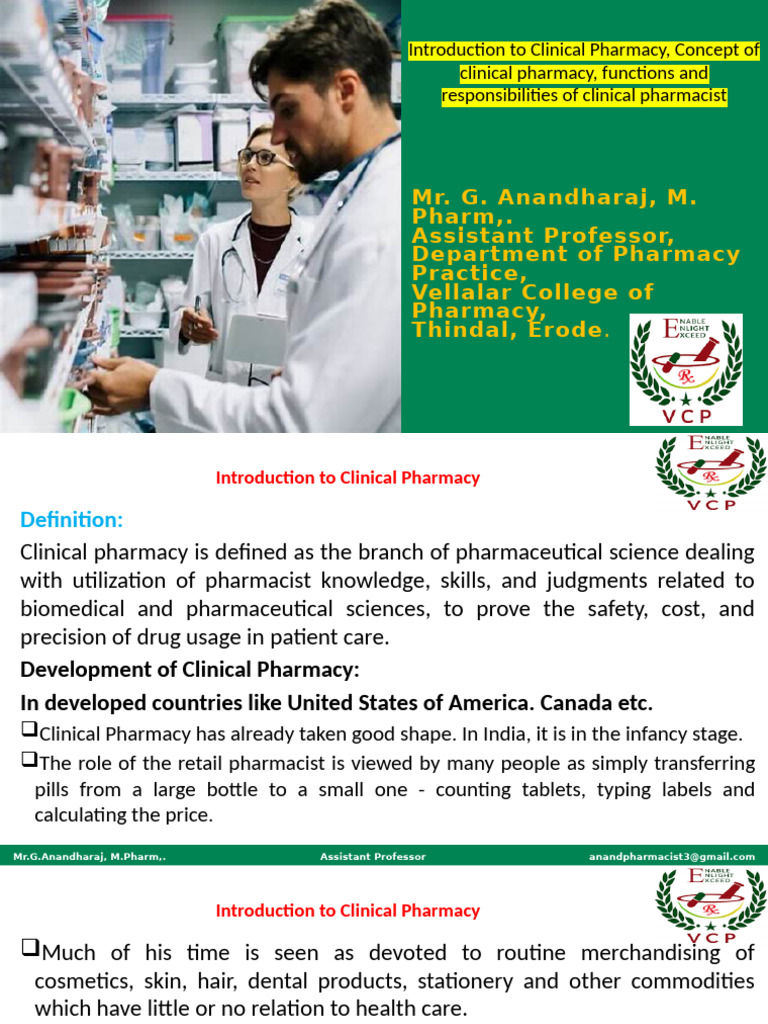 Clinical Pharmacy | PDF