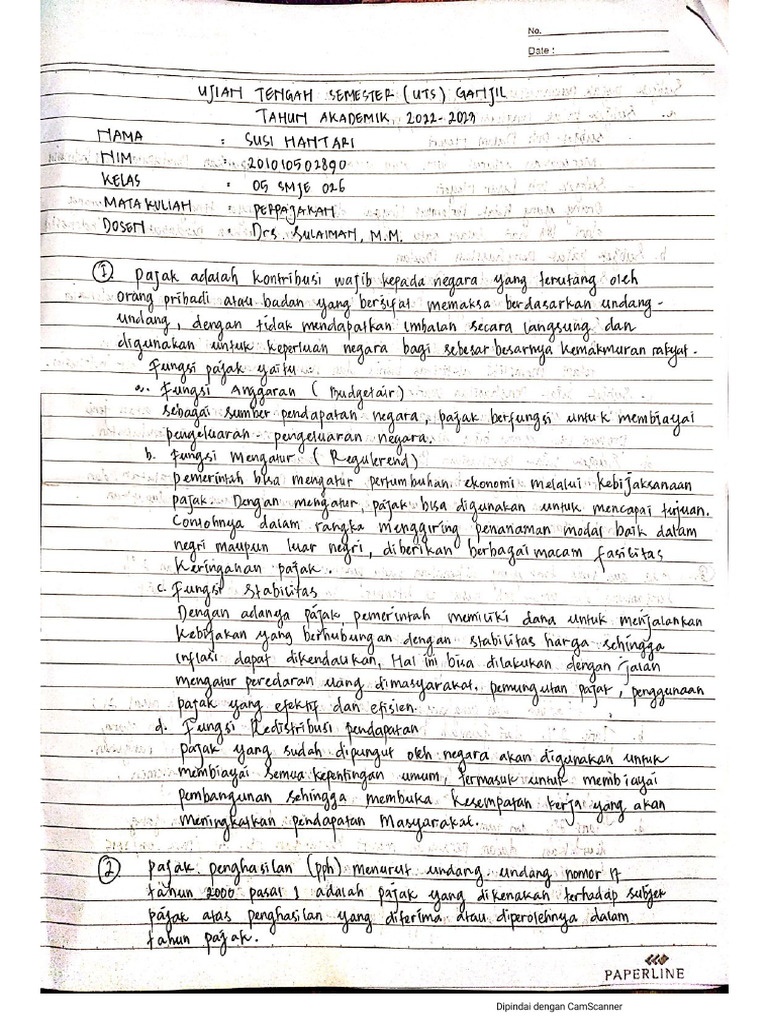 Uts Perpajakan Susi Pdf