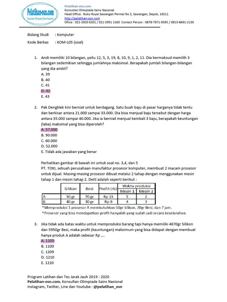 Soal L05 | PDF
