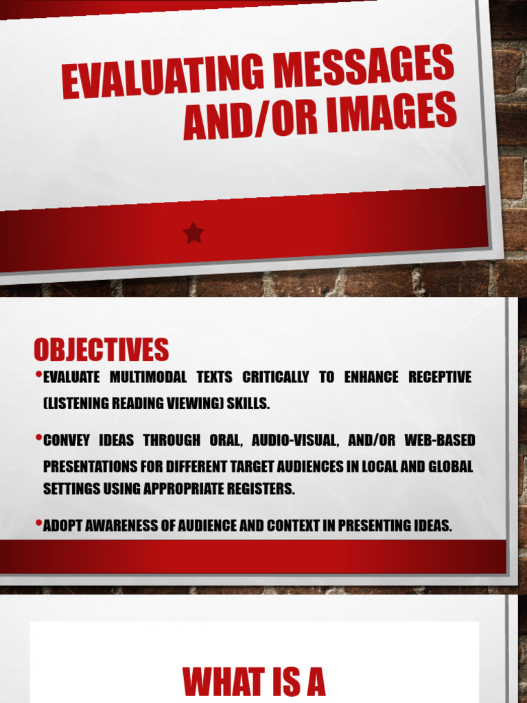 Evaluating Messages | PDF