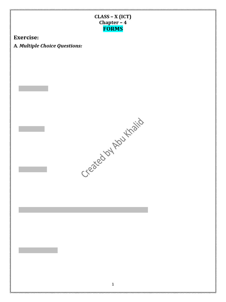 Chapter 4 FORMS-X | PDF | Websites | Computers