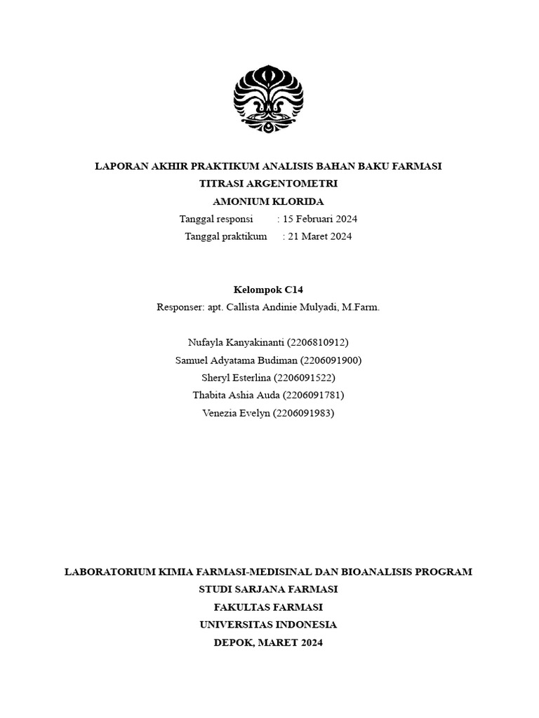 Argentometri C14 | PDF