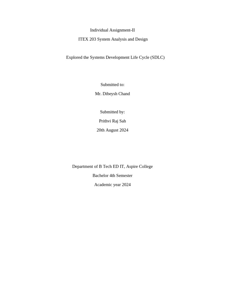 SAD assignment-II | PDF