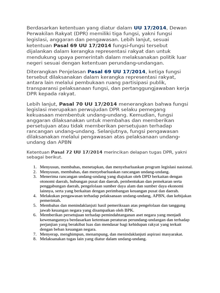 Hak DPR | PDF
