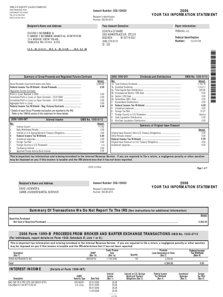 Online STMT | PDF | Income Tax In The United States | Dividend