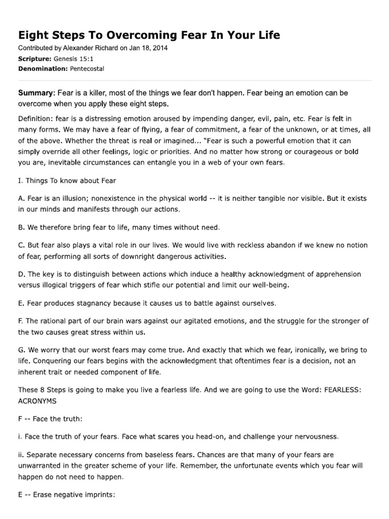 Fear | PDF